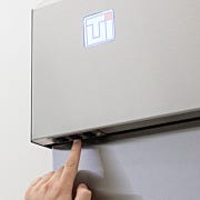 External Mount Automatic Sliding Doors, Stainless Steel | Terra Universal