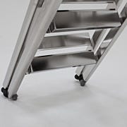 Heavy-Duty Stainless Steel Cleanroom Folding Step Ladder