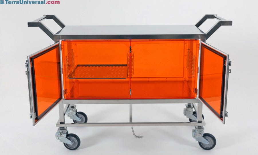 Ultra-Clean Stainless Steel Wafer Box Cleanroom Carts