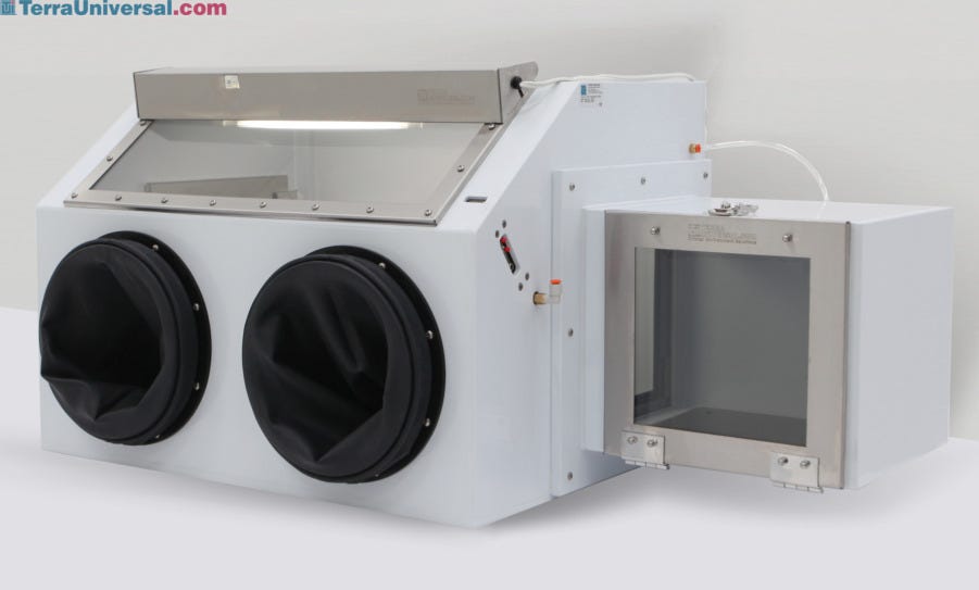 Glovebox; Smart Glovebox, Acrylic, 26" W x 20" D x 18" H, 120/240 V ...