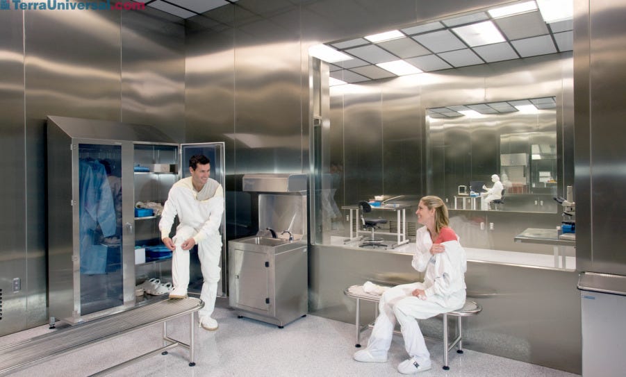 Powder Containment Modular Cleanroom Booth