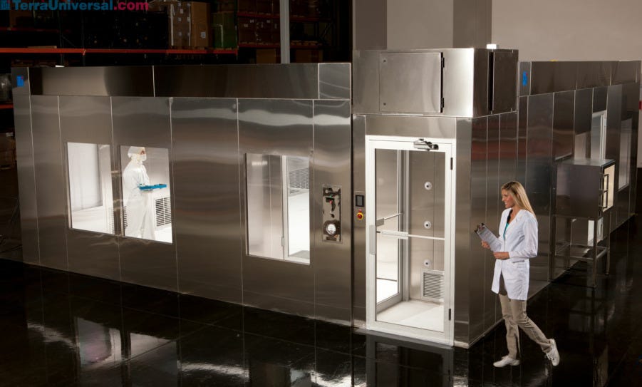 Powder Containment Modular Cleanroom Booth