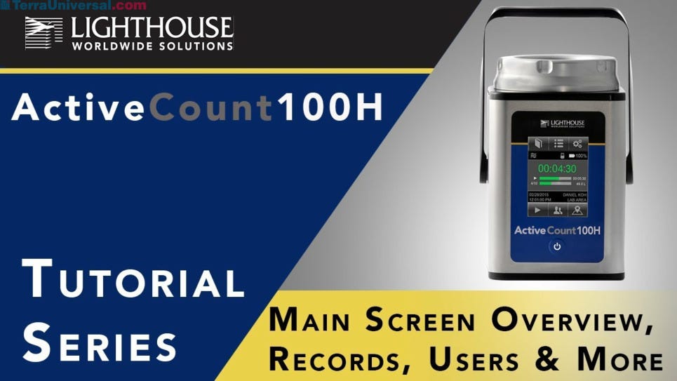 Lighthouse ActiveCount 100H Viable Air Sampler by LWS