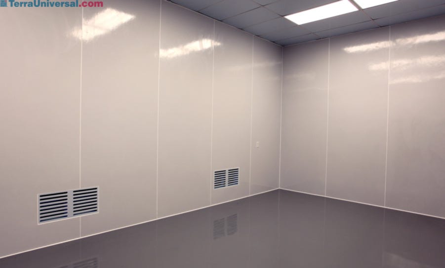 Partition, Dissipative PVC; for Hardwall Cleanroom 6600-11 | Terra ...