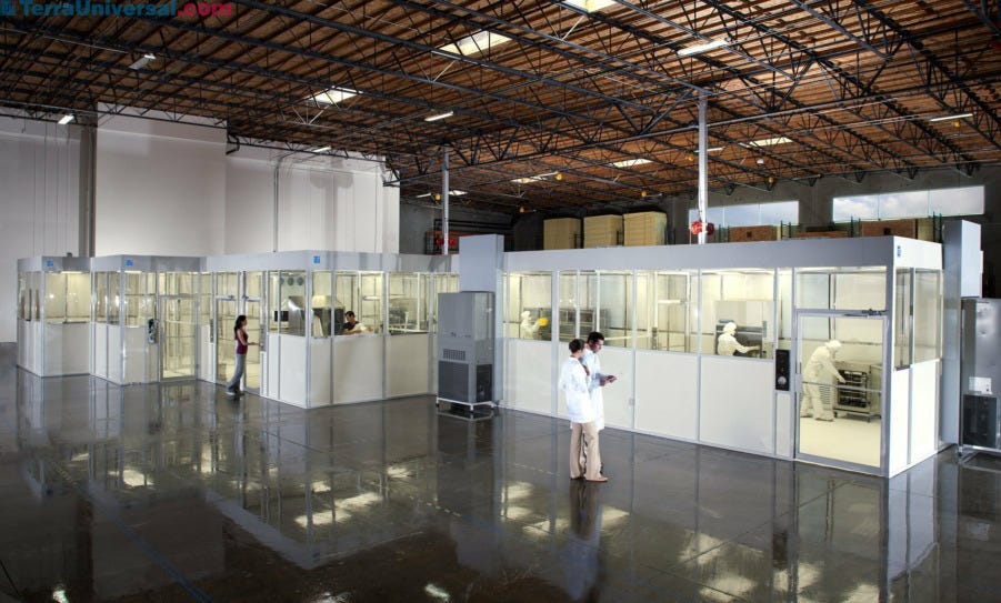 Horizontal Laminar Flow Cleanroom