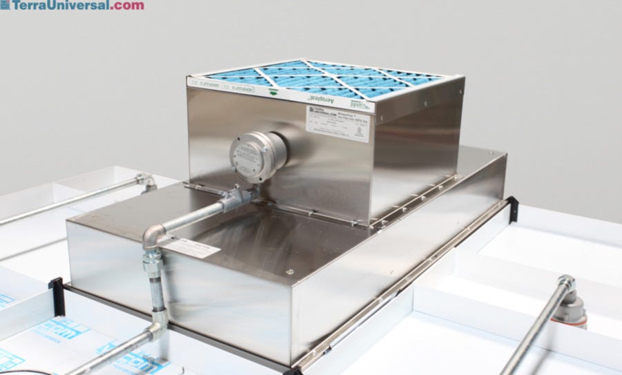 Fan Filter Unit; Explosion-Proof, 2' x 2', ULPA, 120/240 V, Stainless ...