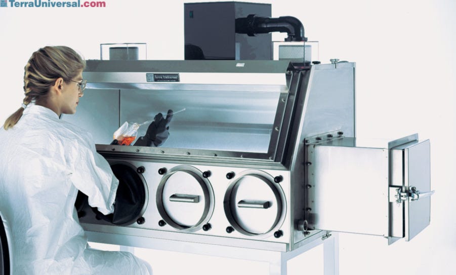 Glovebox; Series 400, 304 Stainless Steel, 59" W x 33" D x 33" H ...