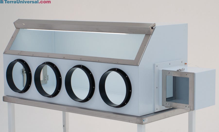 Gas-Purged Plastic Glove box Isolators