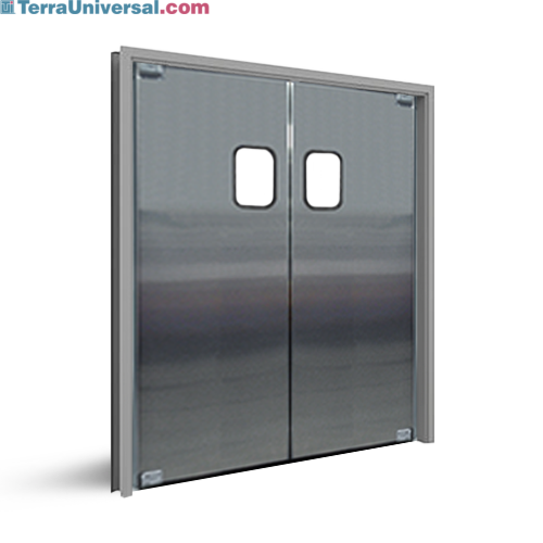 The Eliason® Stainless Steel EHH-3 High Traffic Double Doors
