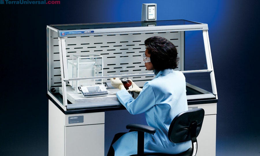 Fume Hood; Ventilation Station, 12" Sash, W x 30" D x 32" H, Labconco ...