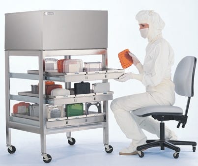 Cleanroom and Laboratory Storage Cabinets and Shelving