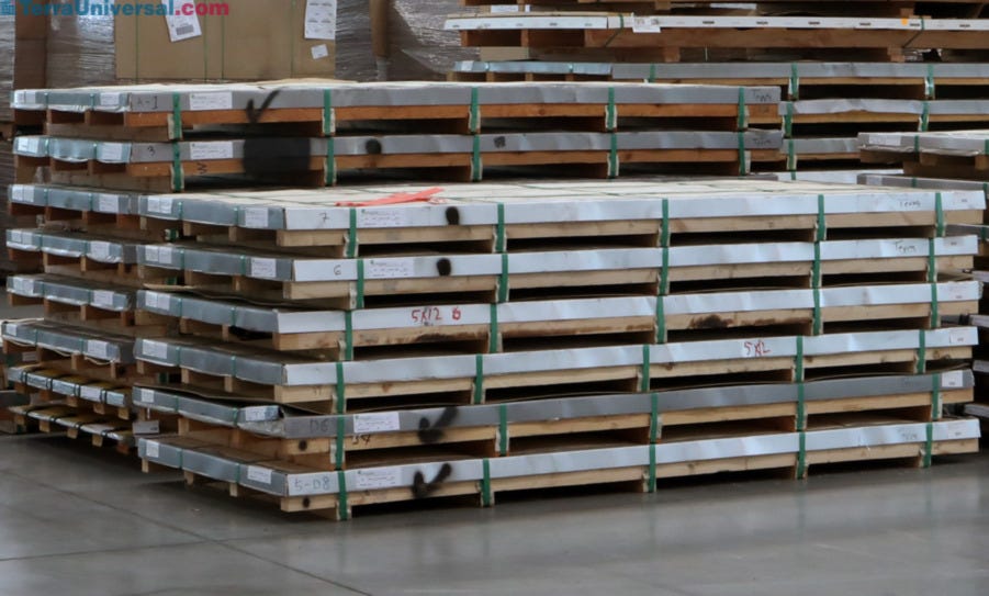 Galvanized Steel Sheets Stocked and Ready to Ship | Terra Universal