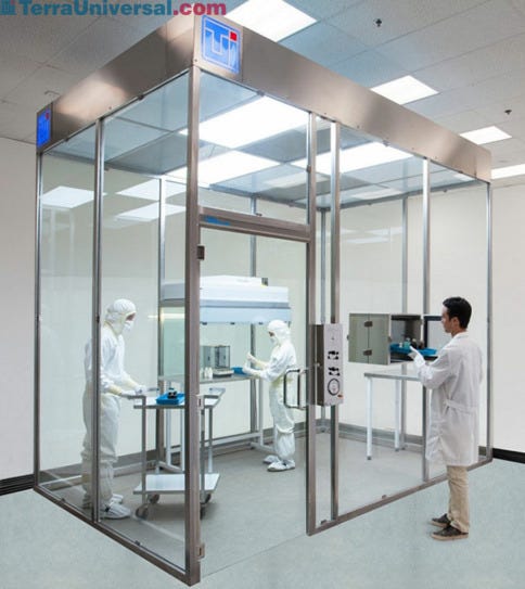 Powder Containment Modular Cleanroom Booth
