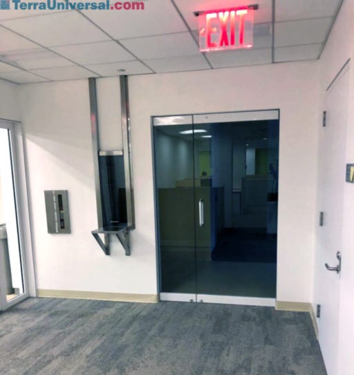 Pass-through Vertical Sliding Convenience Windows | Terra Universal