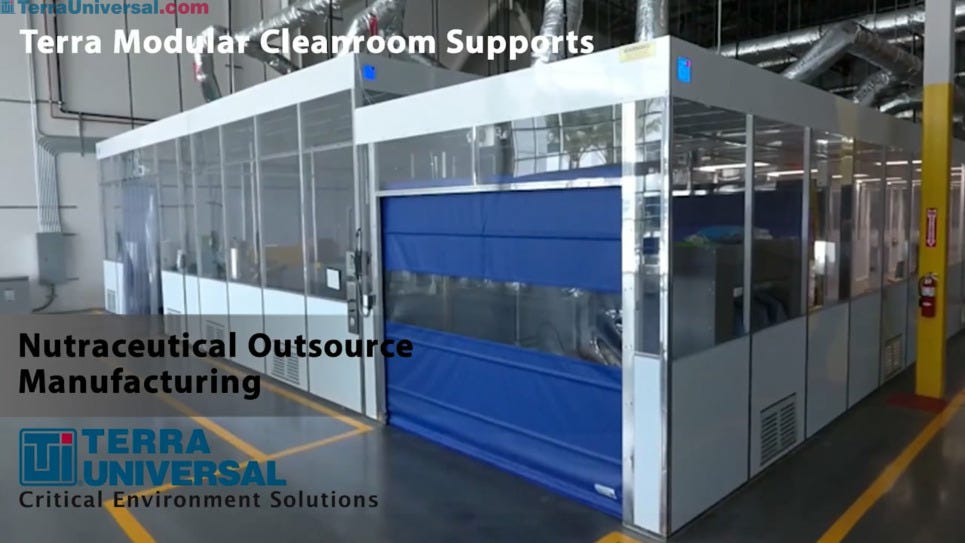 Cleanroom; Hardwall, Modular, Clear Acrylic Panels, Powder-Coated Steel ...