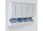 Cleanroom Wall-Mount Stocking and Storage Cabinets