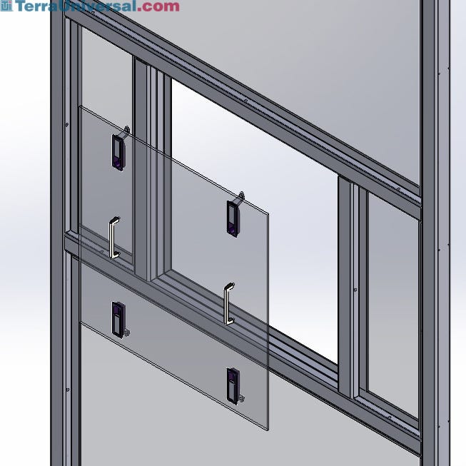 Removable Service Panel for Hardwall Cleanroom 6704-04