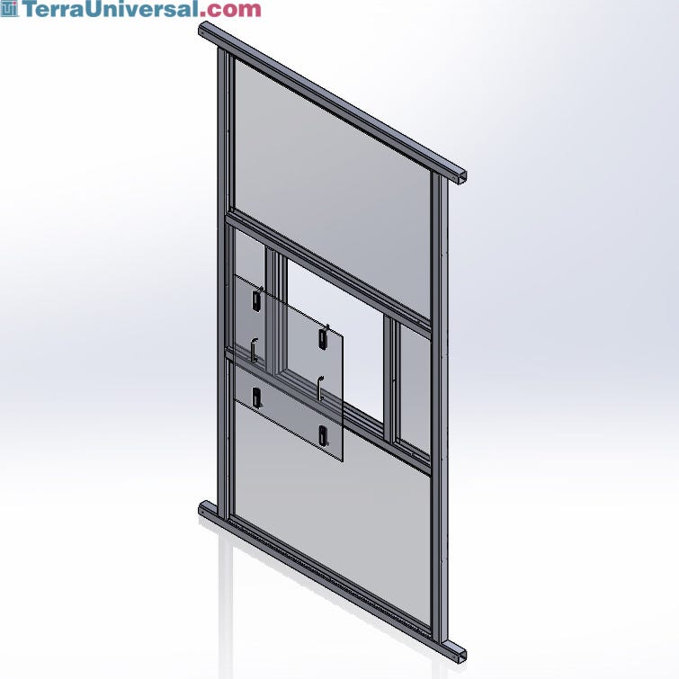 Removable Service Panel for Hardwall Cleanroom 6704-04