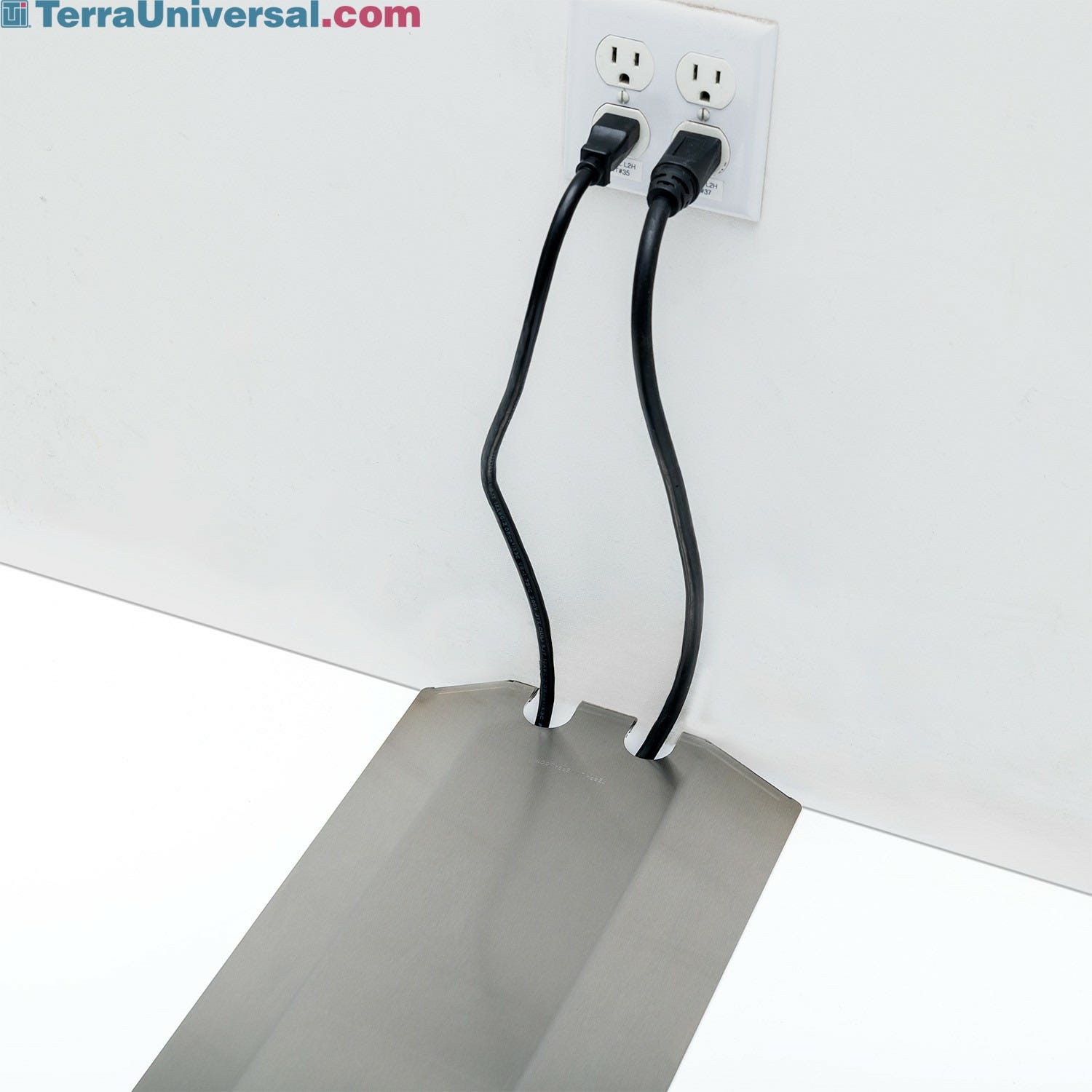 36" Stainless Steel Floor Raceway for Cable Management and Work Hazard ...