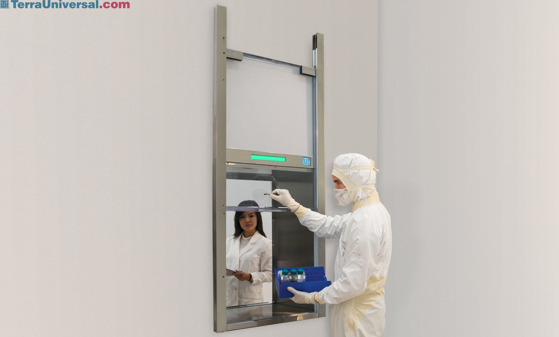 Smart Slide-Up Door Pass-Through Chambers