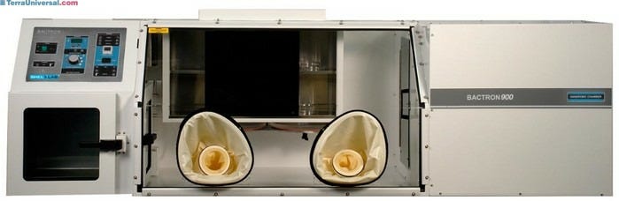 Glovebox; Anaerobic, Bactron900, 88.5" W x 32.5" D x 33.6" H, 2 Glove ...