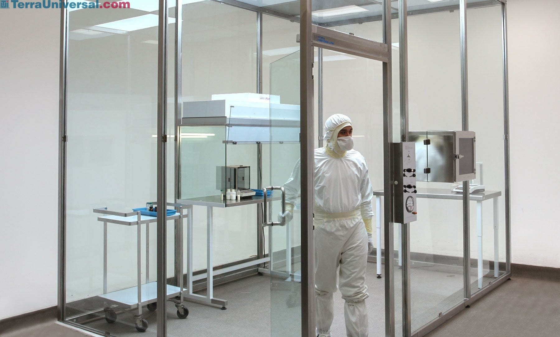 Cleanroom; Hardwall, Modular, Clear Acrylic Panels, Powder-Coated Steel ...