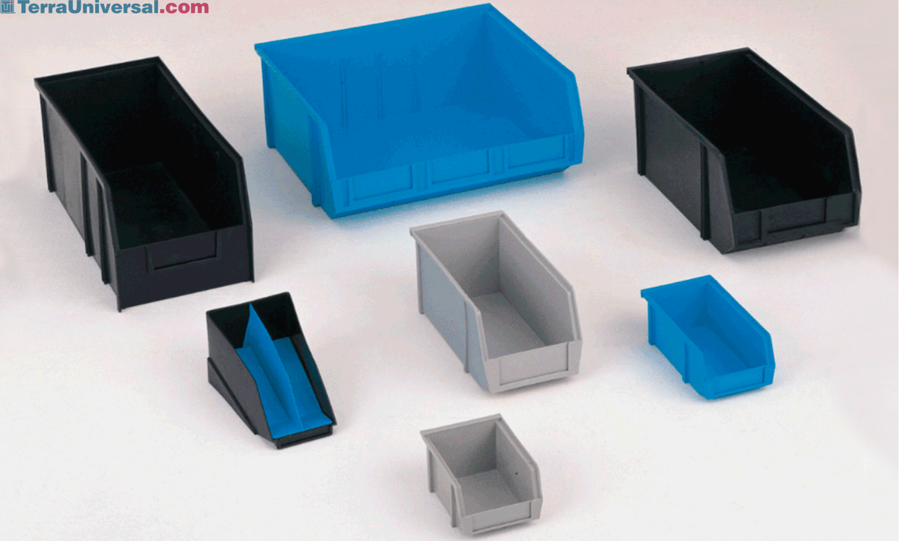 Tote Box, General Purpose; Static-Dissipative, 15.25" x 7.5" x 1.5" 6000-00