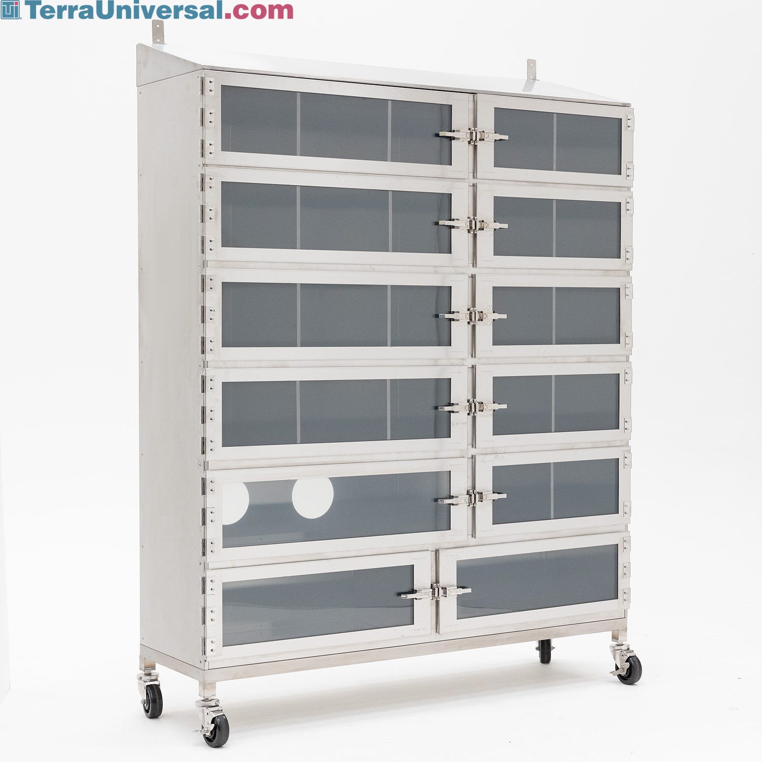 Extra-Large Stainless Steel Desiccator Cabinets, Double Door Bulk Storage