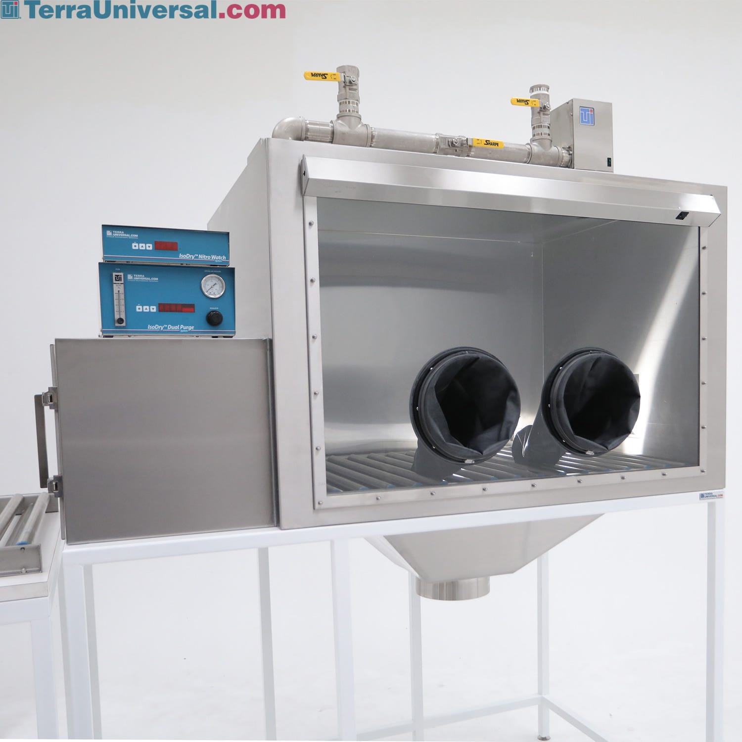 Gas-Purged Stainless Steel Glove Boxes