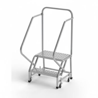 2 Steps Easy-Climb 304 or 316L SS Ladder with Diamond Plating Tread ...