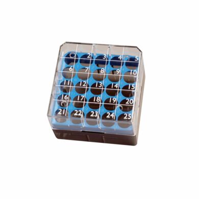 Storage; 25 Cell Box, Poly Carb, Case of 36 6900-19
