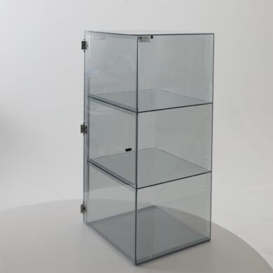 General Storage Cabinet; Acrylic, 1 Door, 3 Chambers, 18" W x 16" D x ...