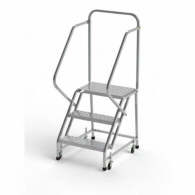 3 Steps Easy-Climb 304 or 316L SS Ladder with Diamond Plating Tread ...