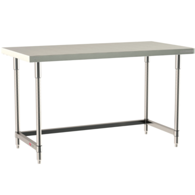 Metro TableWorx 316 SS Work Tables with a 3-Sided Frame