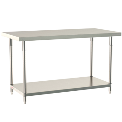 Metro 316 Stainless Steel TableWorx Tables with SS Under Shelf