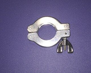 Filter Clamp, Die-Cast Aluminum, 1" O.D. Tube; for Disposable Vacuum ...