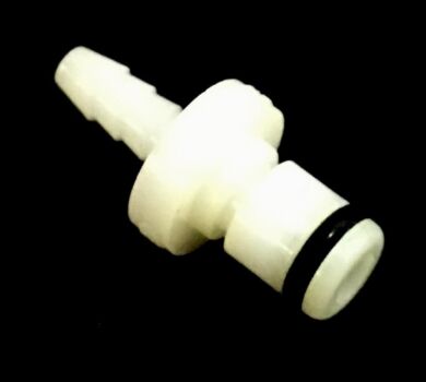Coupling, Quick Connect/Disconnect; Delrin Acetal, .125" Inside Dia., 1 ...