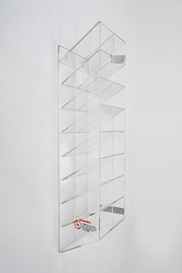 Holder; Safety Glasses, Acrylic, 6.5"W x 5.75"D x 26.375"H, 16 ...