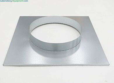 Flange adapter, 12" dia, galvanized steel; 19.5" x 19.5" x 0.45"; for ...