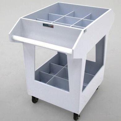 Cart; Laboratory, Chemicals, Fm-Rated Polypropylene, 36" W x 21" D x 36 ...