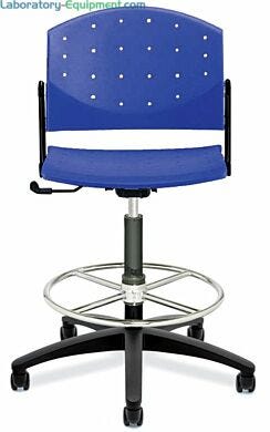 Chair; Lab, Polypropylene, Black, Nylon Composite, 19" - 26", Standard ...