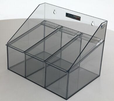 Dispenser; Glove, Static Dissipative PVC, 15.75"W x 11.5"D x 12"H, 3 ...