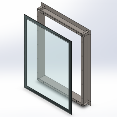 frameless window open
