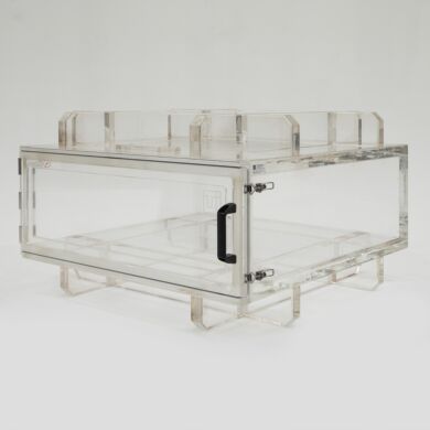 Acrylic Vacuum Chamber, 30" W x 30" D x 10" H Inside Dims, Front ...