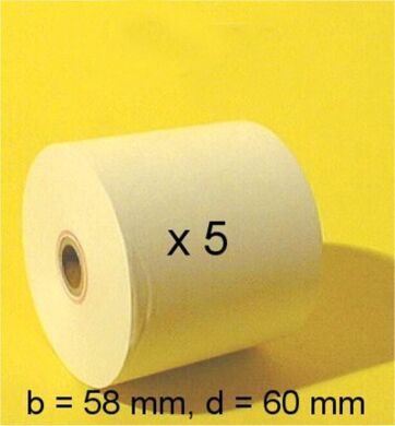 Paper Rolls; for Sartorius printers, 5 rolls 50m each 5701-78