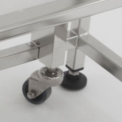 Casters; Spring-loaded Stainless Steel, 2" diameter wheel, Light Duty ...