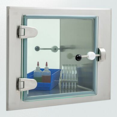 Pass-Through; BioSafe® CleanMount, Full Glass Door, 18" W x 18" D x 24 ...