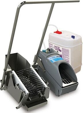 Shoe Cleaner; SmartStep, Liquid Sanitizer, Handle/Boot Scrubber ...