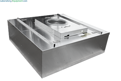 Fan Filter Unit; Aluminum 4'x4', EC Motor, Room-Side Replaceable, 120 V ...