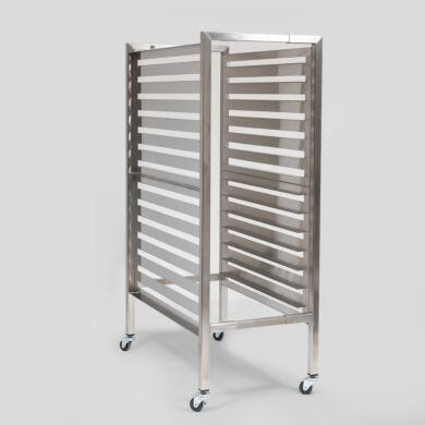 Mobile Storage Rack; Adjustable, Stainless Steel, 48" W x 28" D x 72" H ...